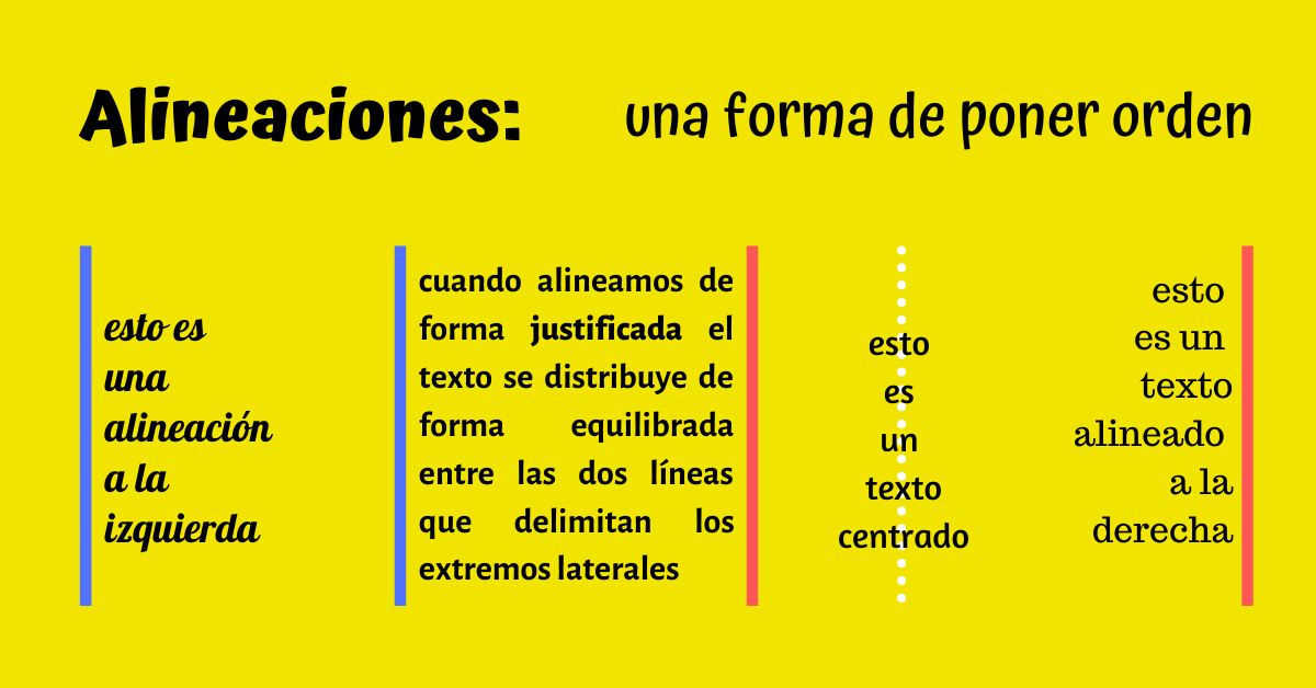 Líneas que nos ayudan a poner orden